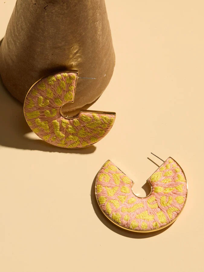 Leopard Mega Fiona Hoops – Monkee's of Raleigh