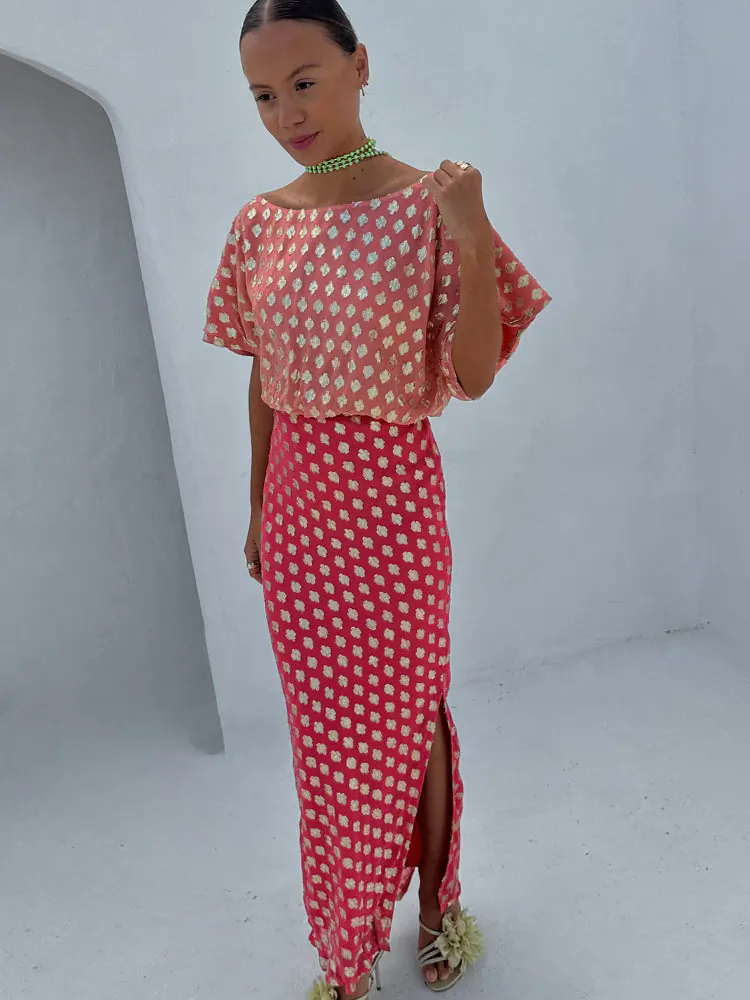 Pink and Red Tilly Dress – Monkee's of Raleigh